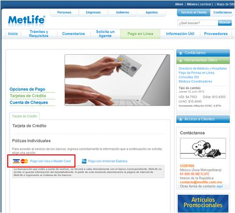 IP005 - Guía para el pago de recibos vía portal de MetLife